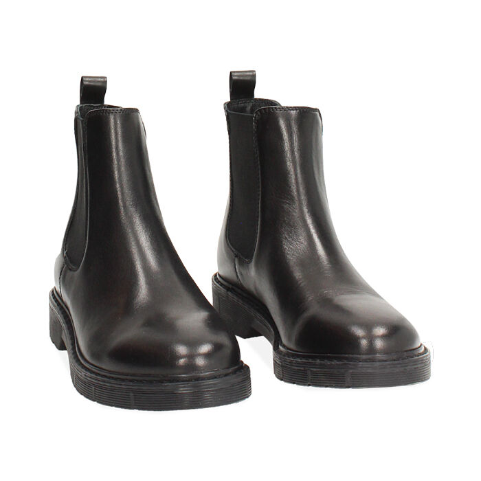 Beatles neri in vera pelle da donna - Primadonna Collection