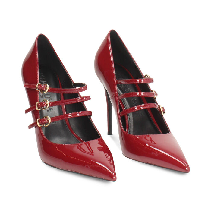 Escarpin cerise avec talon 10 cm - Primadonna Collection