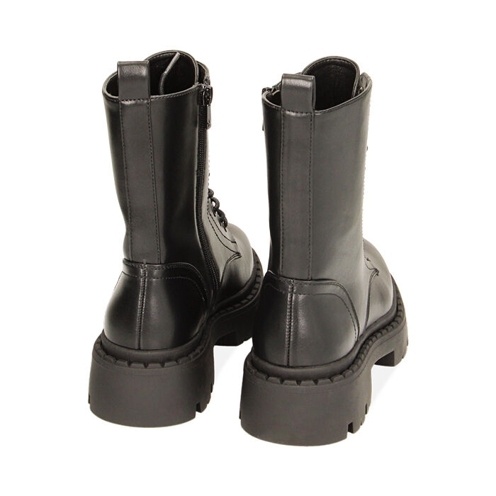 Anfibi donna neri, platform 4 cm | Primadonna Collection