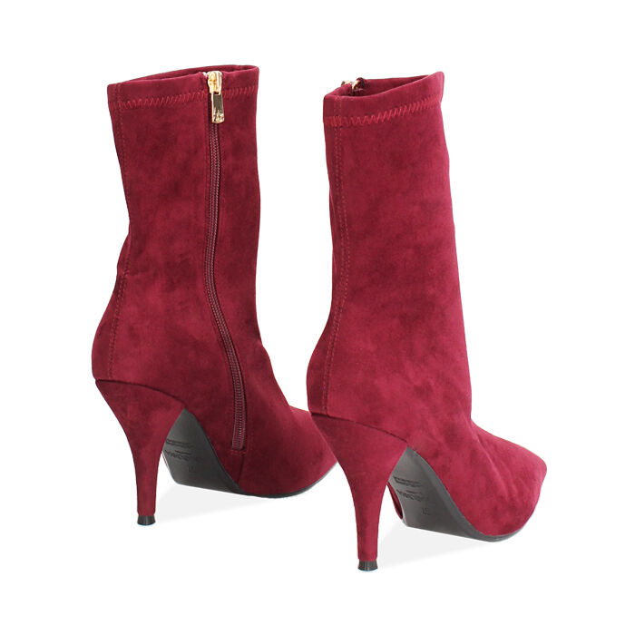 Tronchetti bordeaux con tacco 9 cm - Primadonna Collection