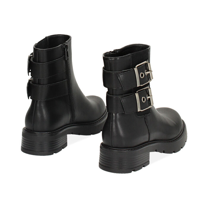 Beatles neri con fibbie laterali | Primadonna Collection
