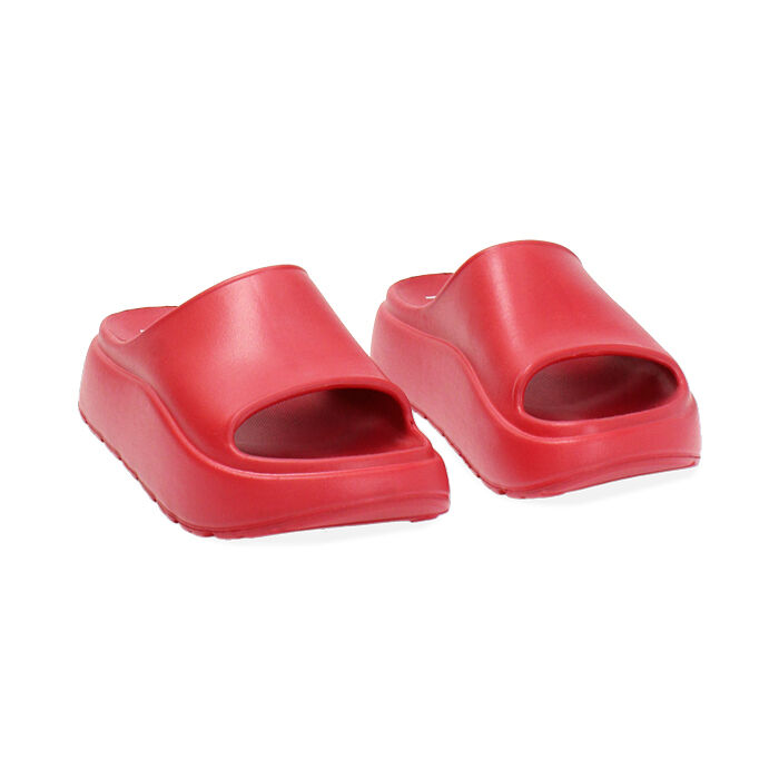 Sandalias de playa para mujer rojas en PVC | Primadonna Collection