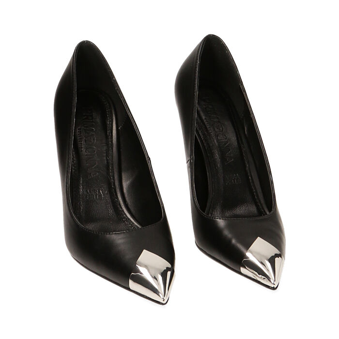 Décolleté donna nere con puntale, tacco 10,5 cm | Primadonna Collection