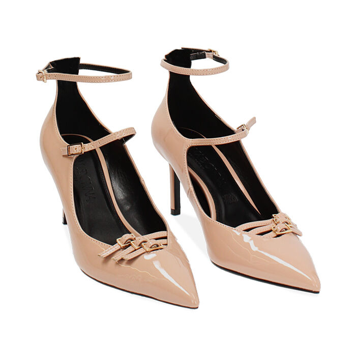 Tacones con cordones color nude| Primadonna Collection