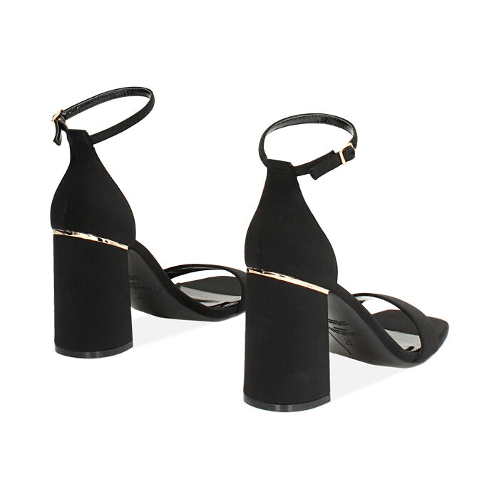 Sandale à talon femme noire basique | Primadonna Collection