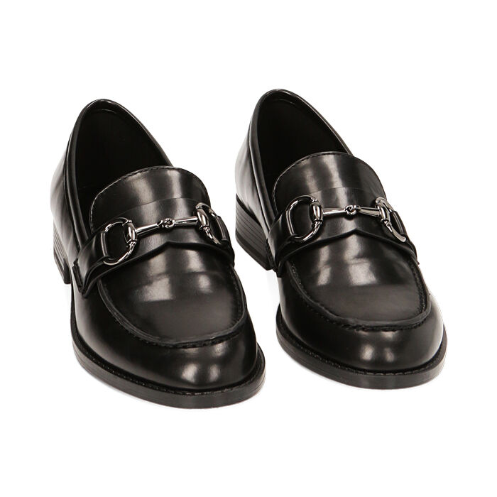 Mocassino nero abrasivato | Primadonna Collection