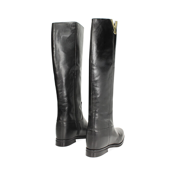 Stivali in pelle nera da donna - Primadonna Collection