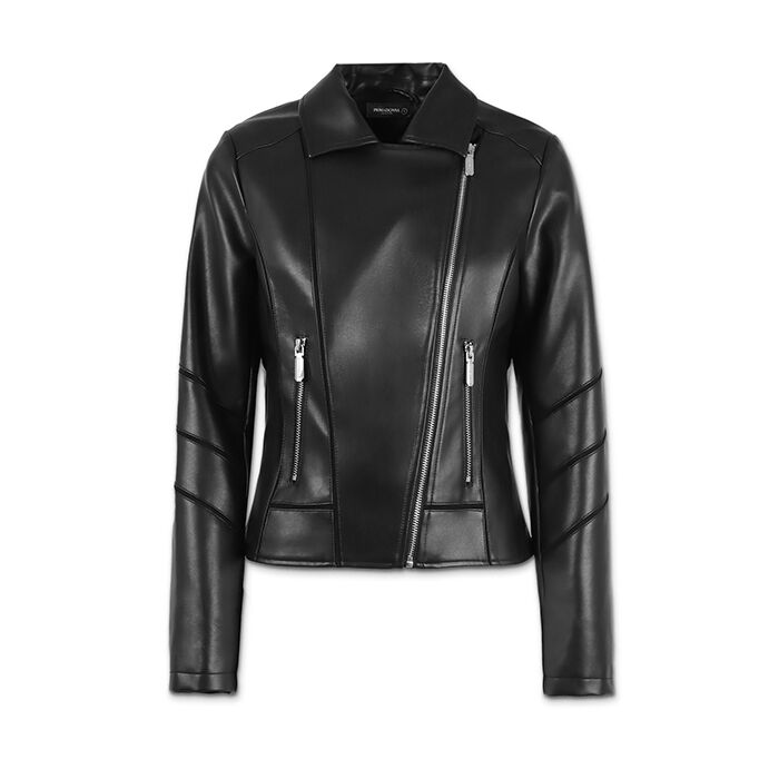 Giubbino donna nero modello chiodo | Primadonna Collection Giubbino donna nero modello chiodo | Primadonna Collection