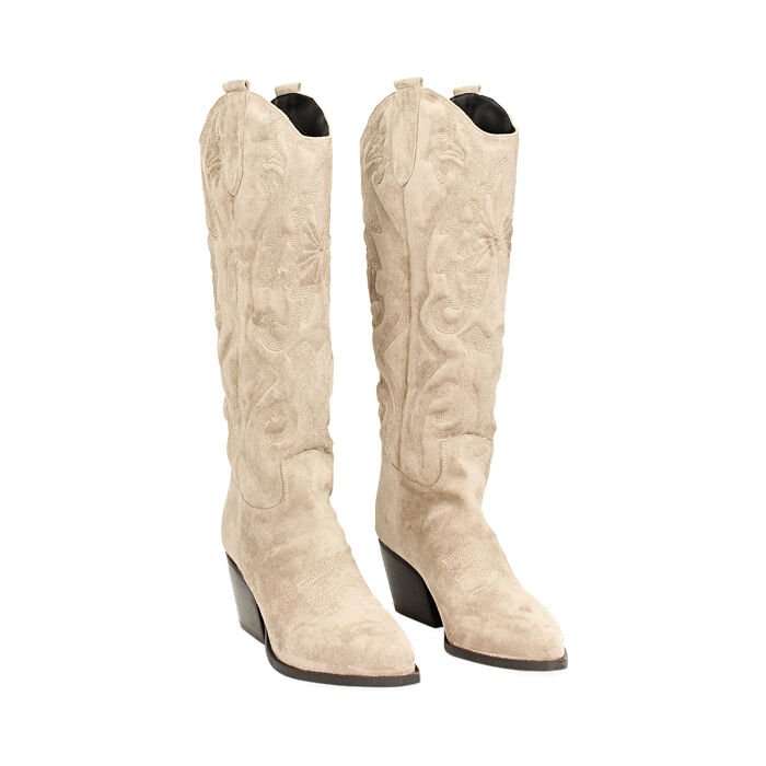 Botte texane taupe I Primadonna Collection