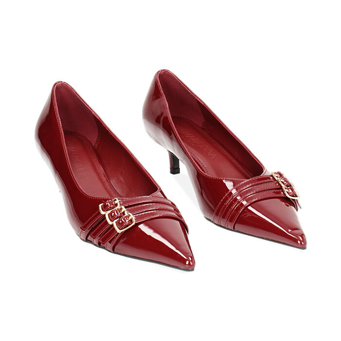 Zapatos cherry bajos en charol| Primadonna Collection