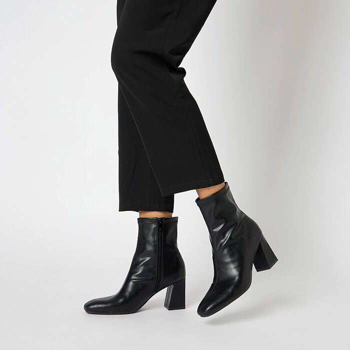 Bottines noires pour femme talon 7,5 cm - Primadonna Collection