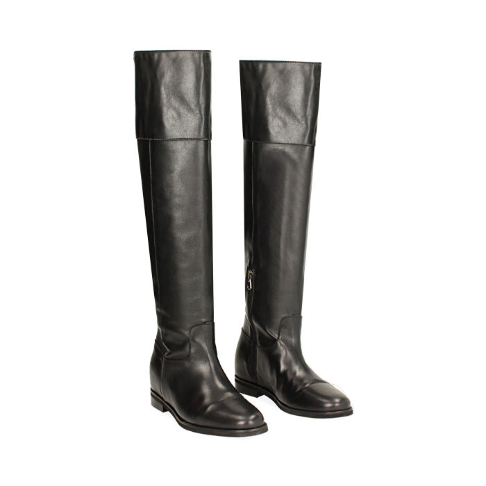 Bottes pour femme en cuir noir | Primadonna Collection