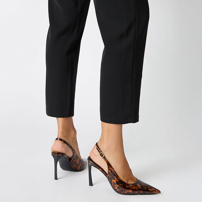 Escarpin léopard avec talon de 9 cm - Primadonna Collection