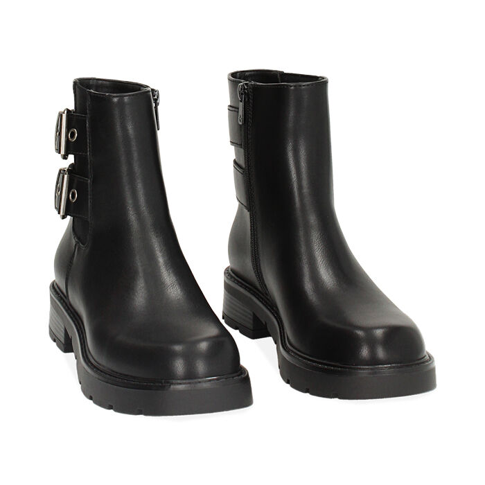 Beatles neri con fibbie laterali | Primadonna Collection