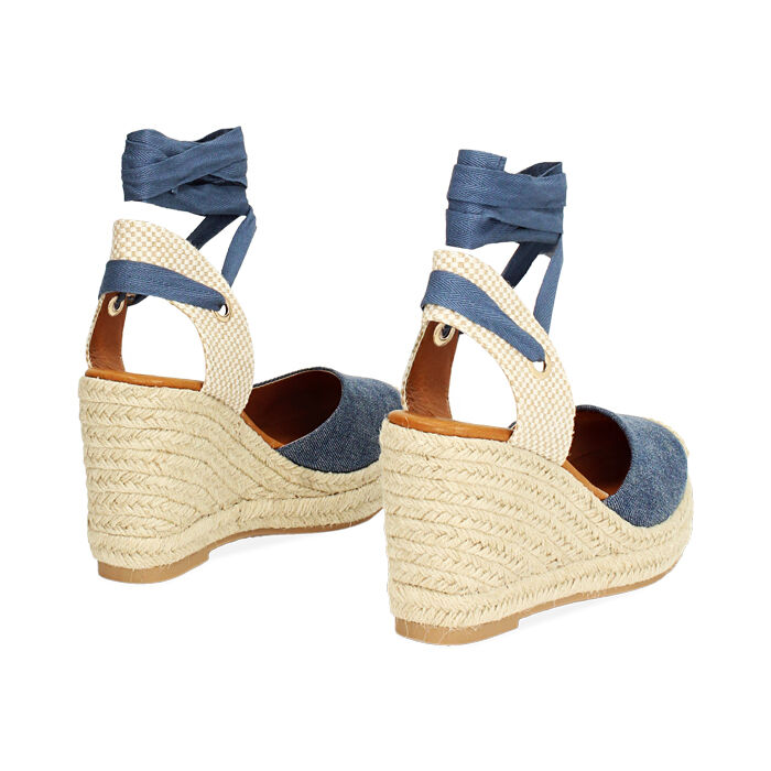 Espadrilles femme en jean en toile | Primadonna Collection