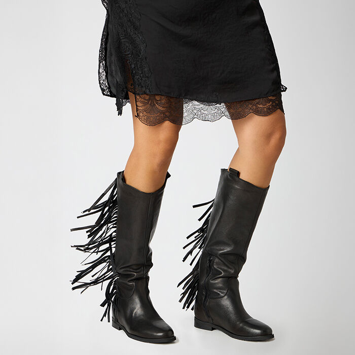 Stivali in pelle nera da donna - Primadonna Collection