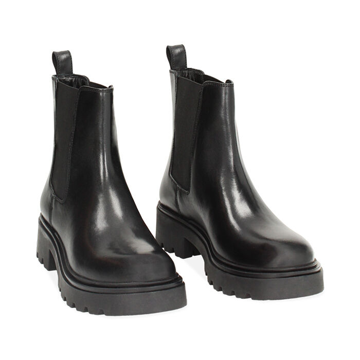 Beatles noirs en cuir | Primadonna Collection