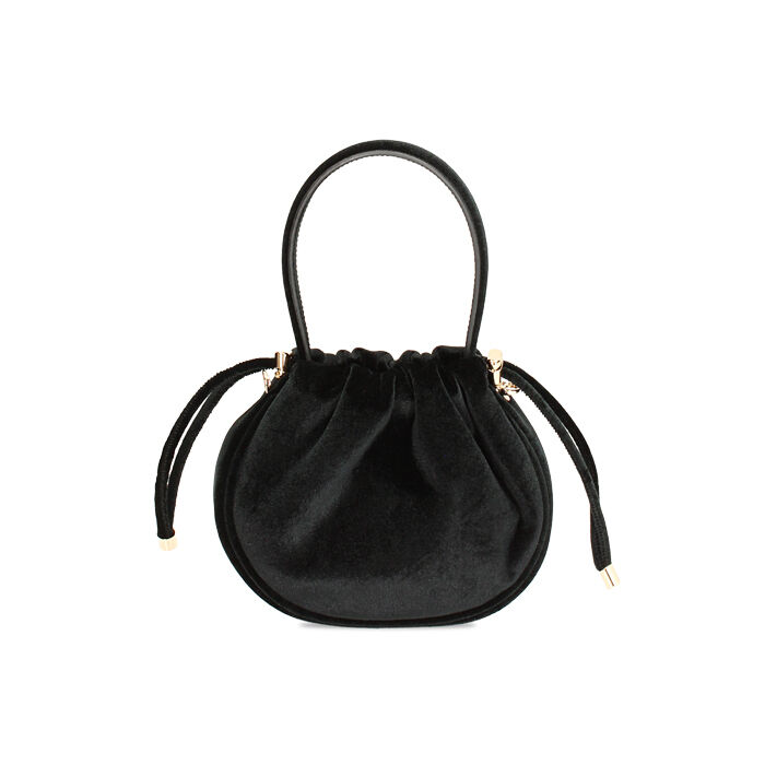 Mini bag nera in velluto | Primadonna Collection