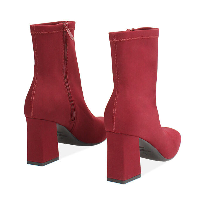 Tronchetti bordeaux con tacco 7,5 cm - Primadonna Collection