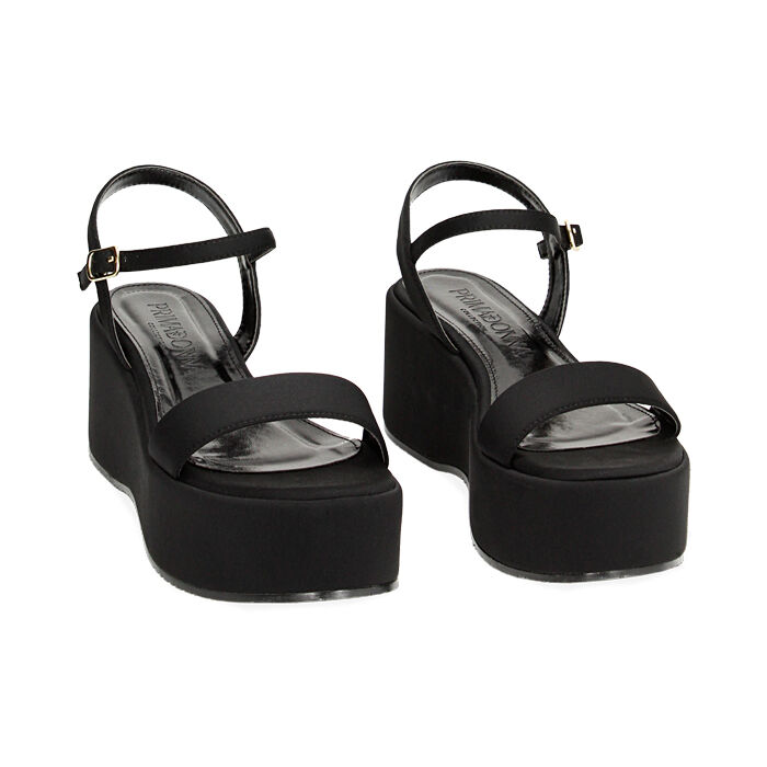 Zeppe donna nere in lycra | Primadonna Collection