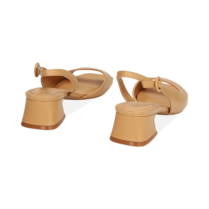 Sandales pour femmes à talon camel | Primadonna Collection