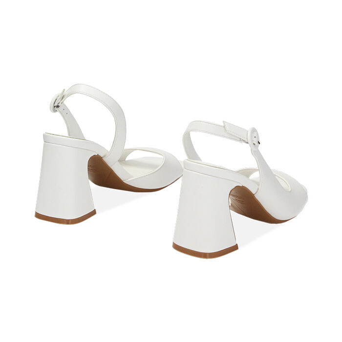 Sandales femme à talons blanches | Primadonna Collection