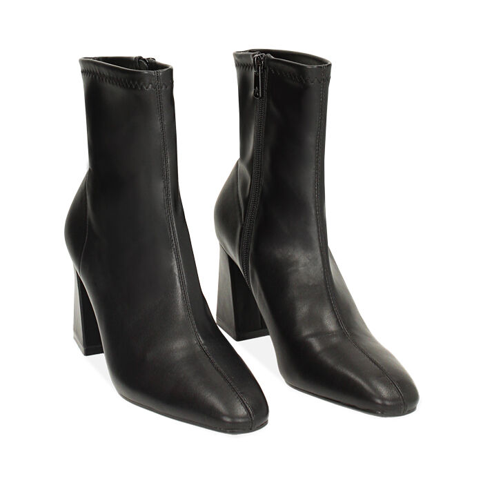 Bottines noires pour femme talon 7,5 cm - Primadonna Collection