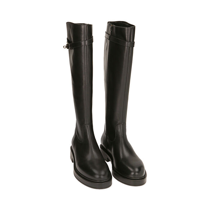 Stivali donna neri in pelle | Primadonna Collection