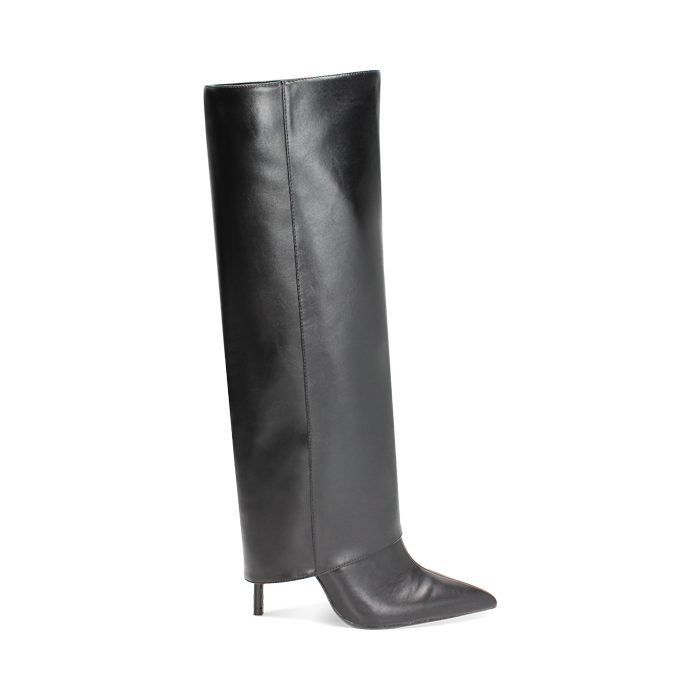 Botte noire à talon fin| Primadonna Collection